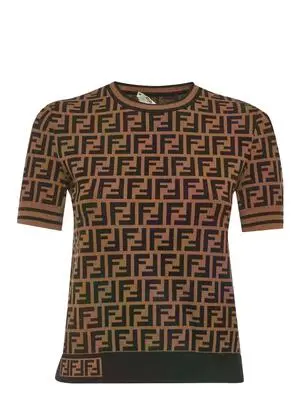 FENDI Fendi Zucca Jacquard T-Shirt