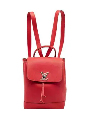 LOUIS VUITTON 2016 Lockme Leather Backpack - Red