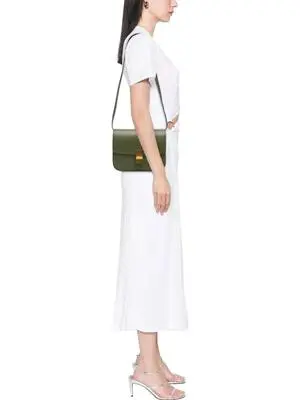 Celine 2015 Medium Calfskin Classic Box Crossbody Bag Green