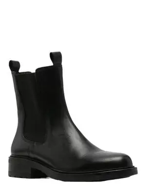 SERGIO MORETTI FIRENZE Elasticated-panel Pull-tab Ankle Boots - Black