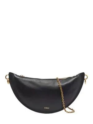 Chloé Mini Icons Half Moon Shoulder Bag - Black