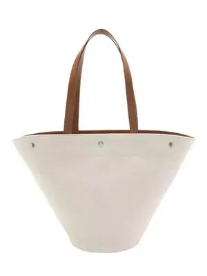 Saint Laurent Saint Laurent Rive Gauche Trapezoid Tote Bag Neutrals