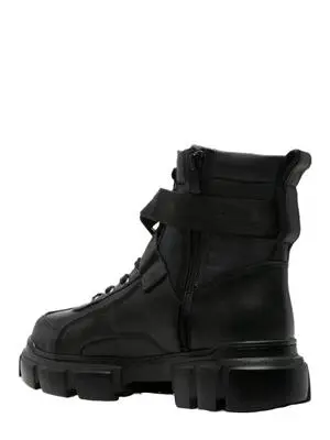 SERGIO MORETTI FIRENZE Panelled Ankle Boots - Black