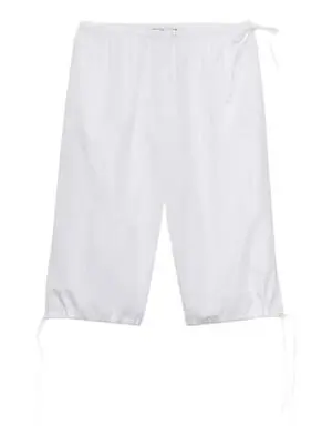Prada Poplin Bermuda Shorts - White