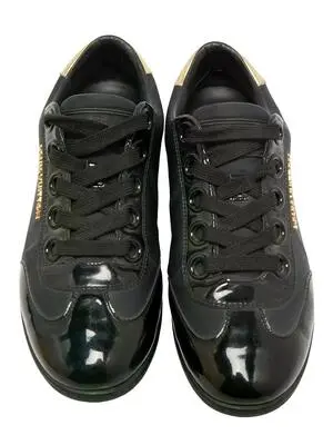 LOUIS VUITTON Pulse Patent Leather Sneakers - Black