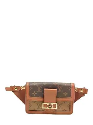 LOUIS VUITTON Dauphine Reverse Monogram Mini Belt Bag - Brown