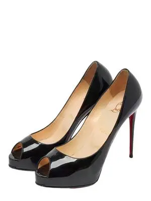 CHRISTIAN LOUBOUTIN Very Prive Peep-toe Pumps - Black
