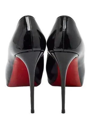 CHRISTIAN LOUBOUTIN Peep-toe Stiletto Pumps - Black