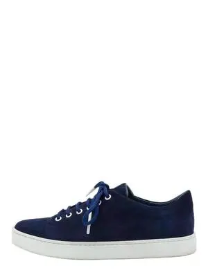 Manolo Blahnik Semando Suede Lace-up Sneakers - Blue