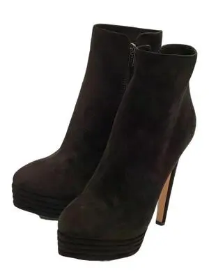 LE SILLA Le Silla Black Suede Platform Ankle Boots