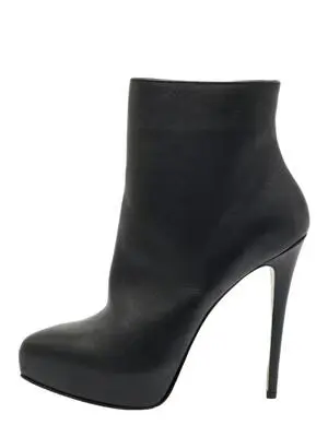 LE SILLA Pointed-toe Platform Stiletto Ankle Boots - Black