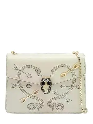 BVLGARI Small Pop Heart Serpenti Forever Leather Shoulder Bag