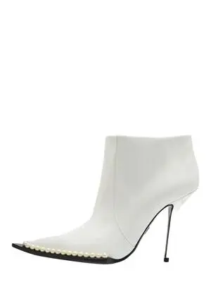 DOLCE & GABBANA Dolce & Gabbana Dardinale Pearl-Embellished Ankle Boots