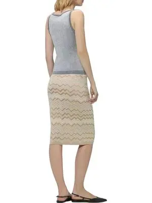 MISSONI Missoni Chevron Wool And Viscose Mini Skirt
