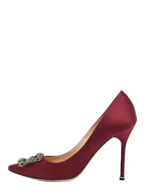 MANOLO BLAHNIK Manolo Blahnik Hangisi Crystal Buckle Pumps