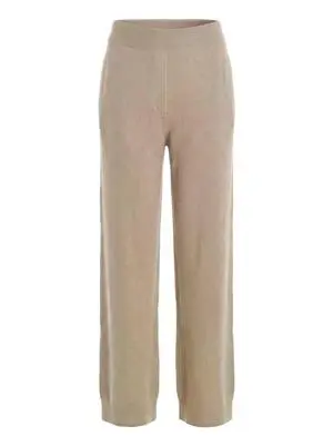 Brunello Cucinelli Ribbed-knit Cashmere Trousers - Neutrals