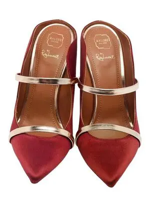 MALONE SOULIERS Malone Souliers Maureen Pointed Toe Stiletto Mules Red