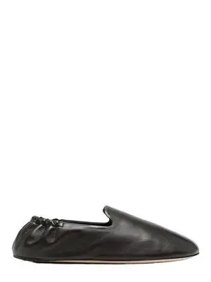 THE ROW Casa Elasticated-heel Slippers Brown