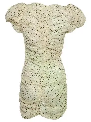 MAGDA BUTRYM Magda Butrym Polka-Dot Ruched Mini Dress