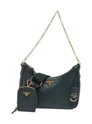 Prada Re-edition 2005 Saffiano Leather Shoulder Bag Green