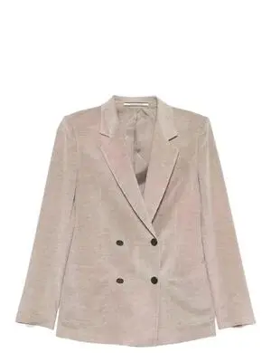 Tagliatore Double-breasted Corduroy Jacket - Neutrals