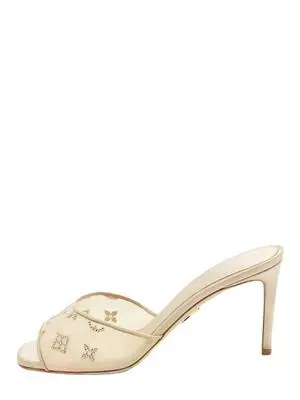 LOUIS VUITTON Crystal-embellished Heeled Sandals - Neutrals