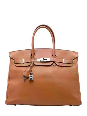 HERMÈS Hermès 2006 Tadelakt Birkin Retourne 35 Handbag