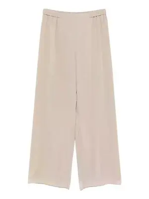 Marina Rinaldi Elasticated-waistband Palazzo Pants - Neutrals