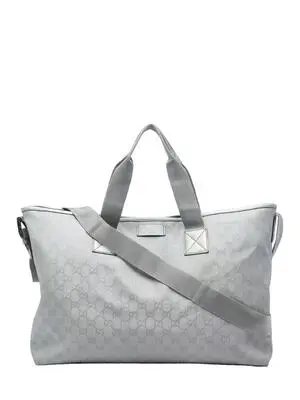 Gucci Gg Canvas Satchel - Grey
