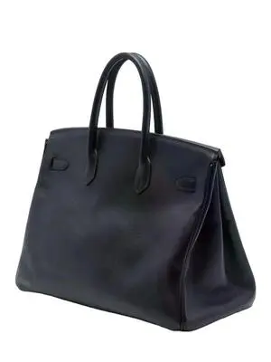 Hermès 35 Togo Birkin Retourne Handbag - Black