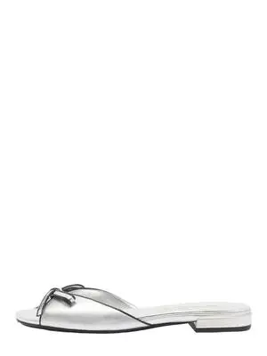 MIU MIU Miu Miu Mordore Bow Slide Sandals