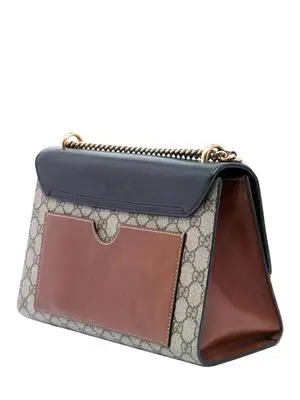 Gucci 2016-2026 Medium Gg Supreme Padlock Shoulder Bag - Black