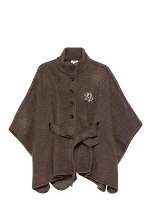 LIU JO LIU JO Belted Logo-Embellished Cape