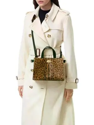 BURBERRY Mini Leopard-print Cotswolds Tote Bag
