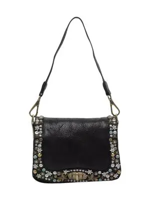 CAMPOMAGGI Perla Studded Leather Shoulder Bag