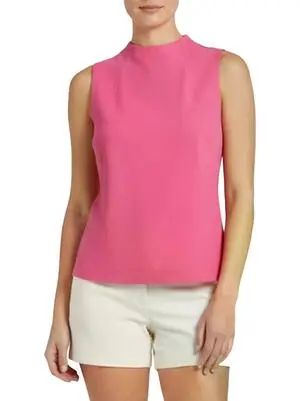 ALICE + OLIVIA Alice + Olivia Sleeveless Mock Neck Top