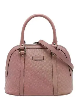 Gucci 2016-2026 Mini Microguccissima Dome Satchel - Pink