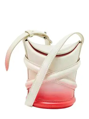 Alexander McQueen Small The Curve Ombré Bucket Bag - Red