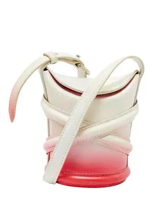 Alexander McQueen Small The Curve Ombré Bucket Bag - Red