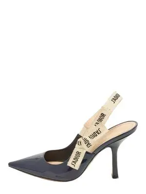 Dior J'adior Patent Leather Slingback Pumps - Blue