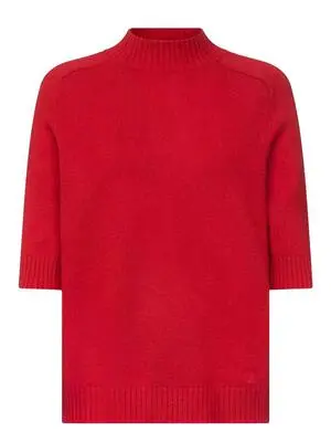Loulou De Saison Ruth Short-sleeve Sweater - Red