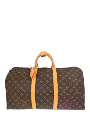 LOUIS VUITTON Monogram Travel Handbag - Brown