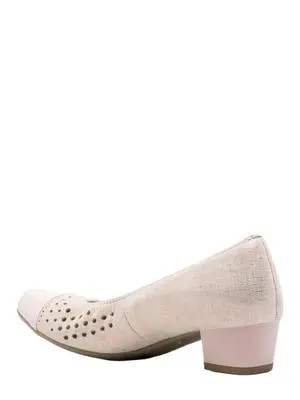 ARA ARA Perforated Cap-Toe Pumps Pink