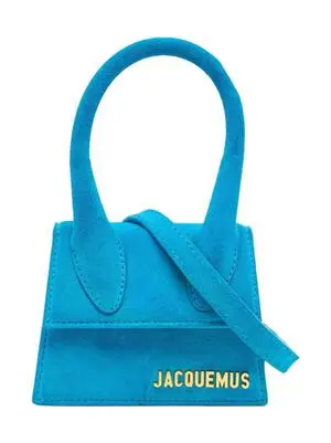 Jacquemus Jacquemus Mini Le Chiquito Suede Tote Bag Blue