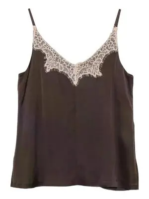 SEVENTY Seventy Lace-Trim Blouse