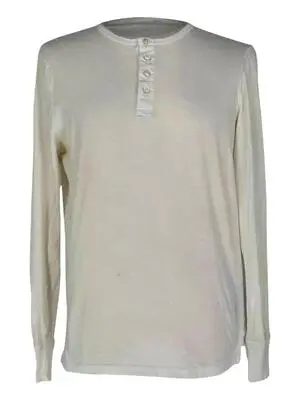 TOM FORD Henley Long-sleeve T-shirt - Neutrals