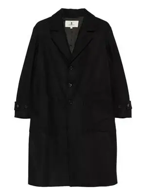 Barena Venezia Single-breasted Notched-lapel Coat - Black
