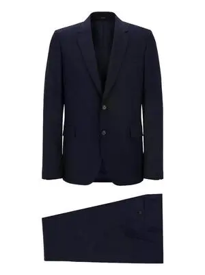 Paul Smith Single-breasted Wool Suit - Blue