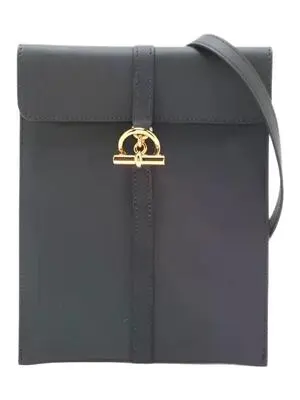 Hermès Hermès 2025 Swift Glenan To Go Pouch Crossbody Bag Blue