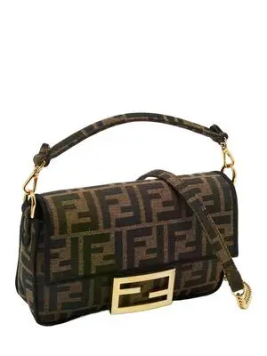 FENDI 2019 Zucca Baguette Mini Bag